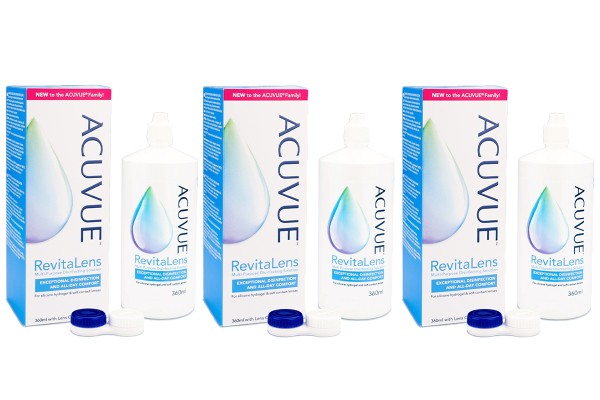 Acuvue RevitaLens 3 x 360 ml with cases | Lentiamo