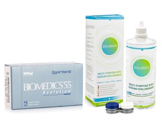 Biomedics 55 Evolution (6 čoček) + Solunate Multi-Purpose 400 ml s ...