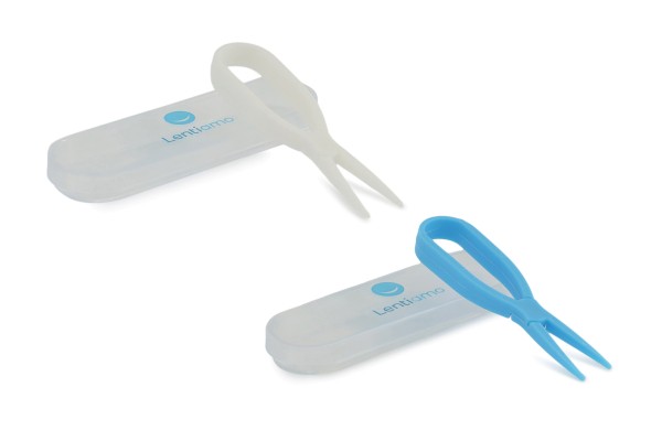 Coloured tweezers for contact lenses with case (bonus) | Lentiamo