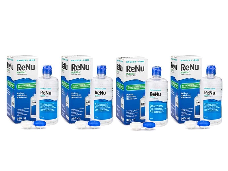 ReNu MultiPlus 4 x 360 ml con estuches | Lentiamo